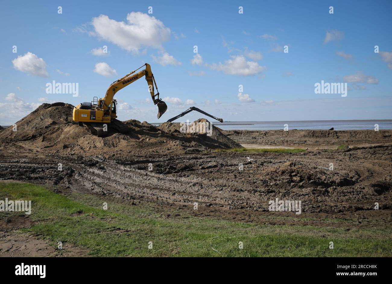 PRODUCTION - 06 July 2023, Schleswig-Holstein, Schlüttsiel: Heavy ...