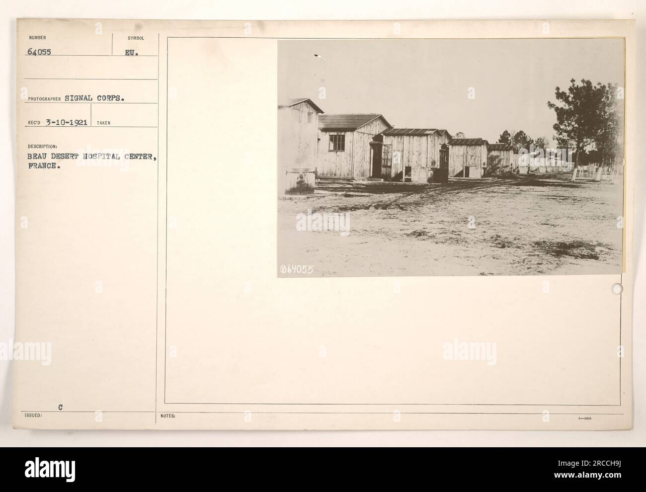 Image of Beau Desert Hospital Center in France during World War One ...