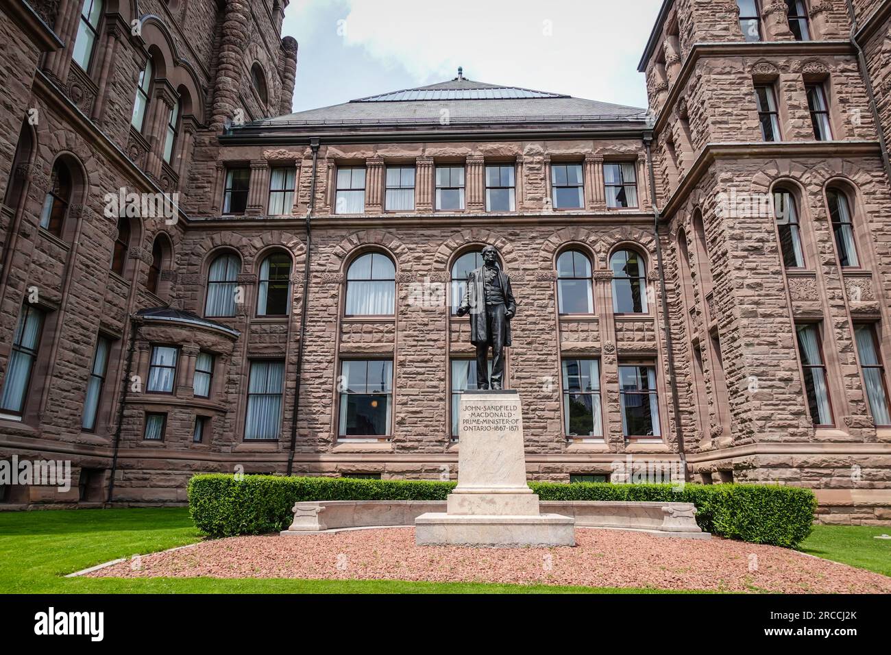 outdoor john macdonald statue in front of Legislative Assembly of ...