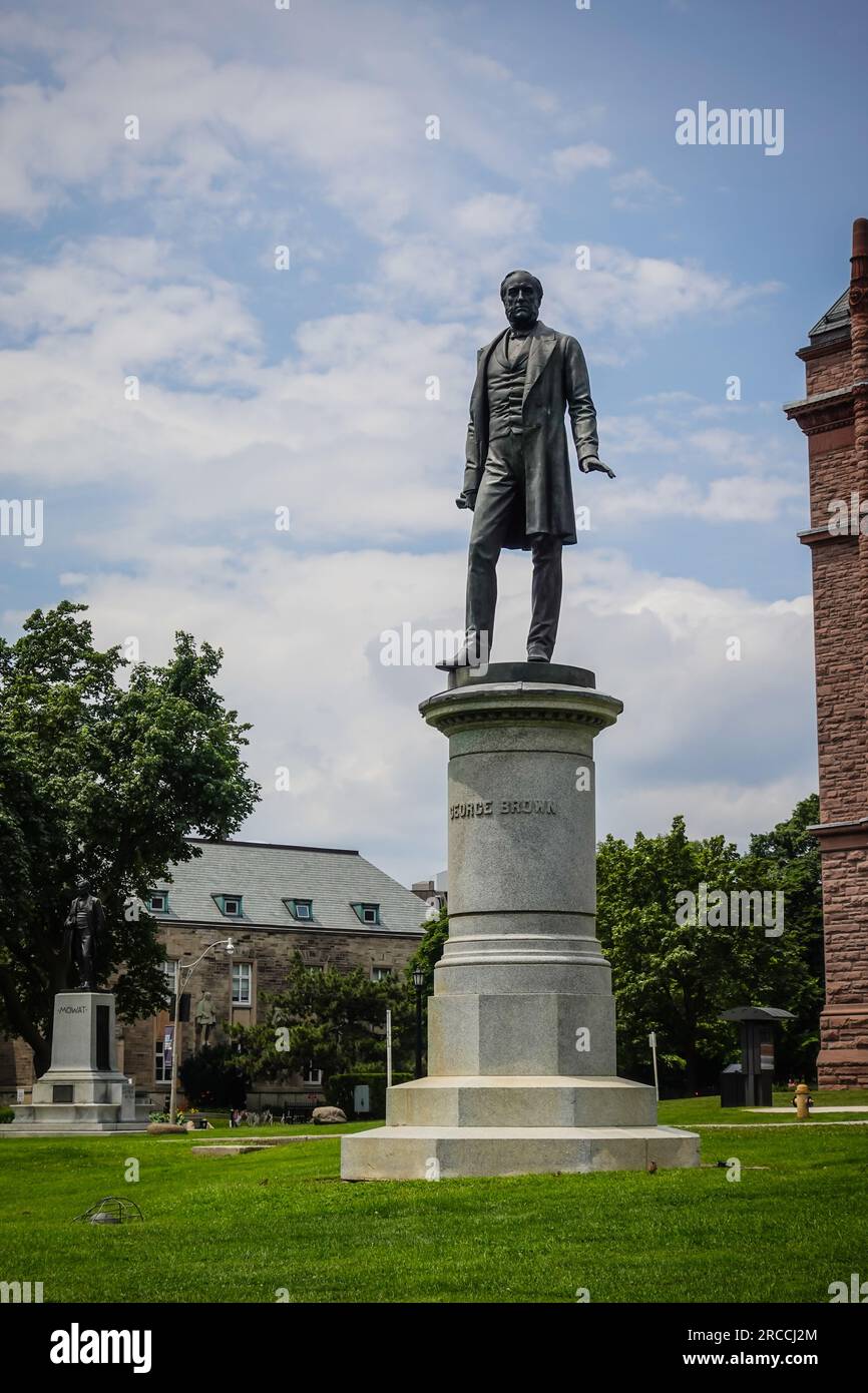 outdoor george brown statue in front of Legislative Assembly of Ontario ...