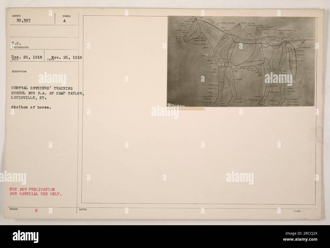 Central Officers' Training School for F.A. at Camp Taylor, Louisville ...