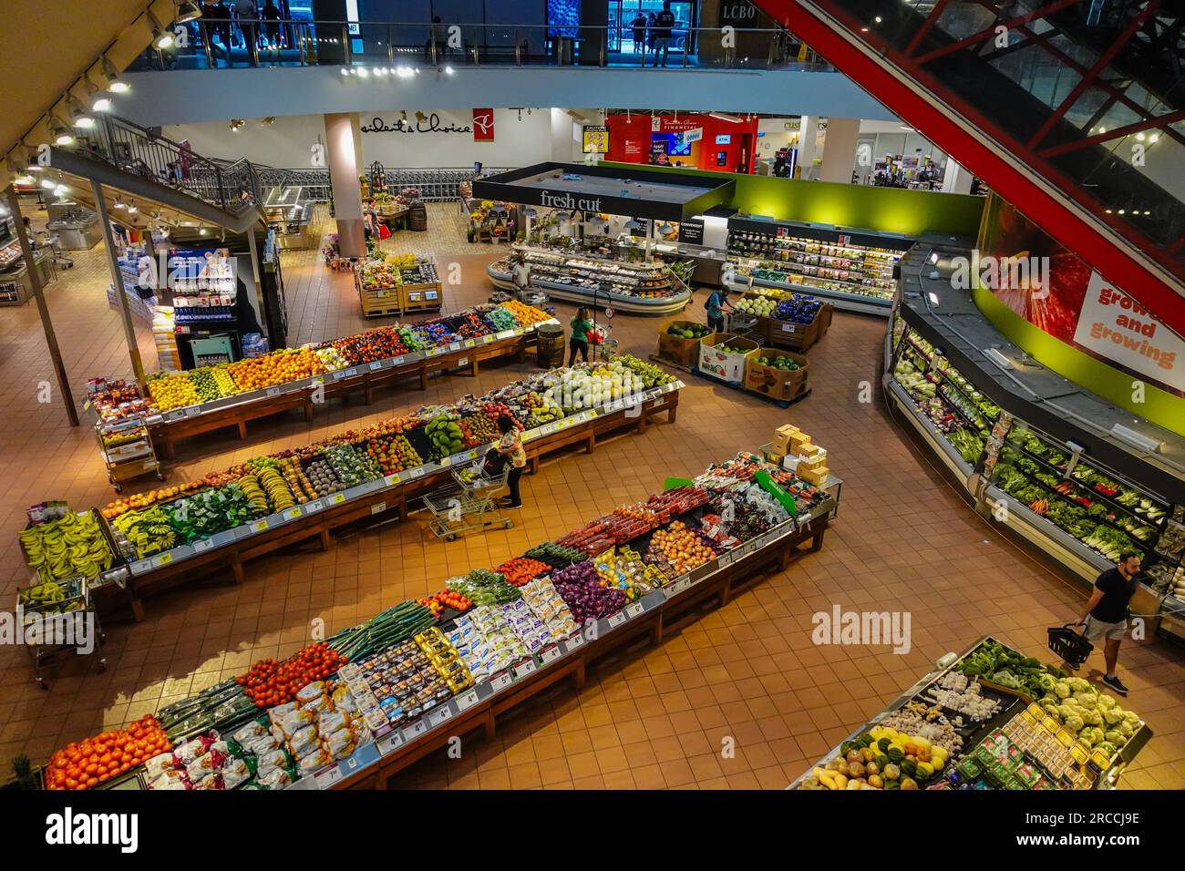 Birds eye view supermarket hi-res stock photography and images - Alamy