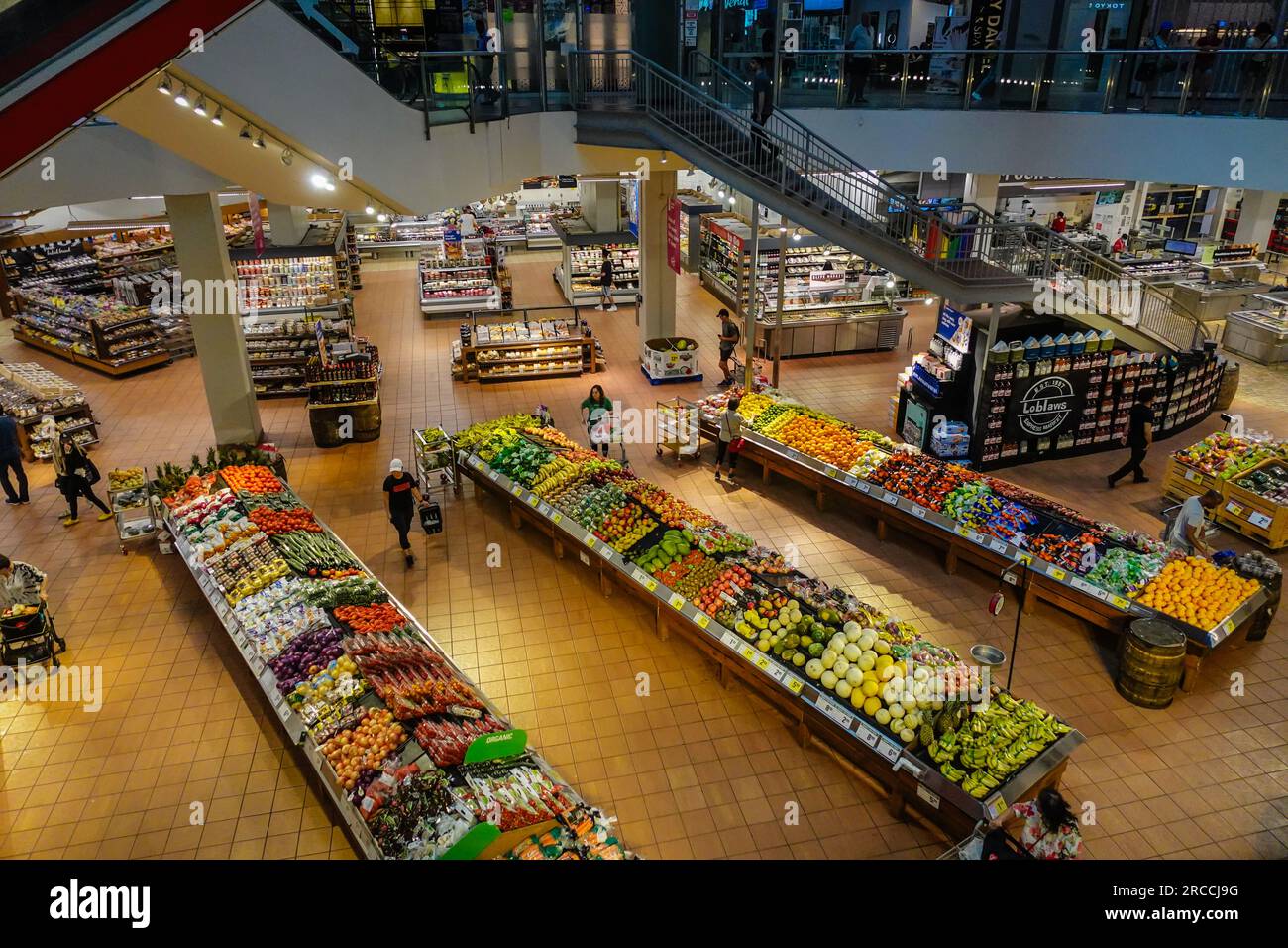 Birds eye view supermarket hi-res stock photography and images - Alamy
