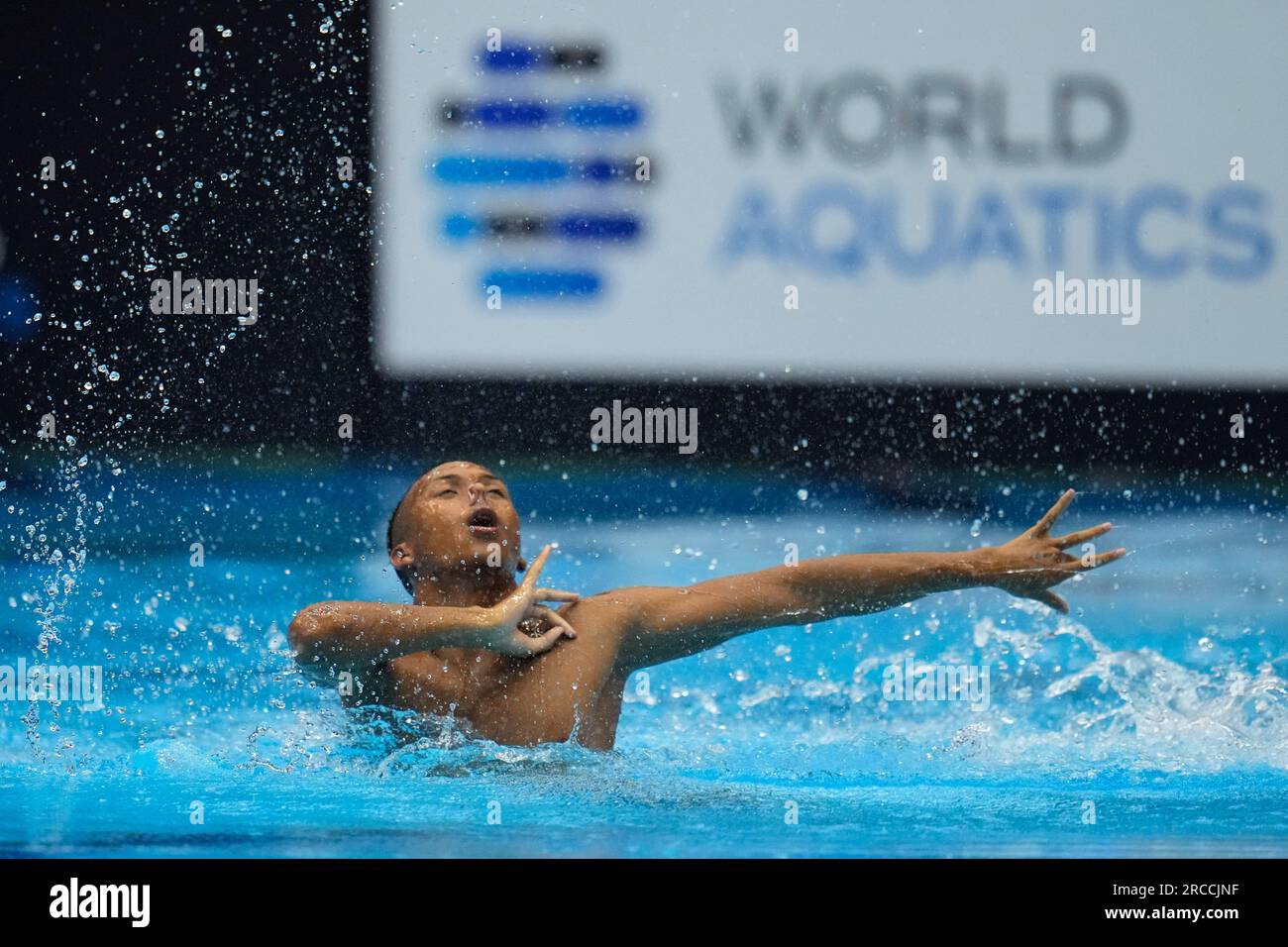 Quentin Rakotomalala, of France, competes in the men's solo technical ...