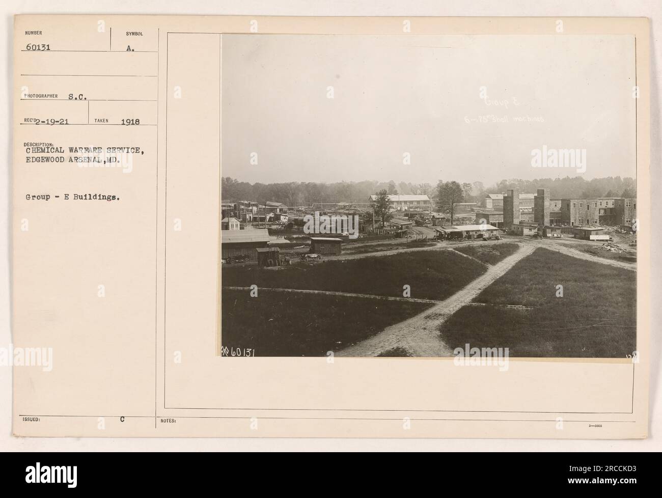 Group "E" buildings at Edgewood Arsenal in Maryland were used by the ...