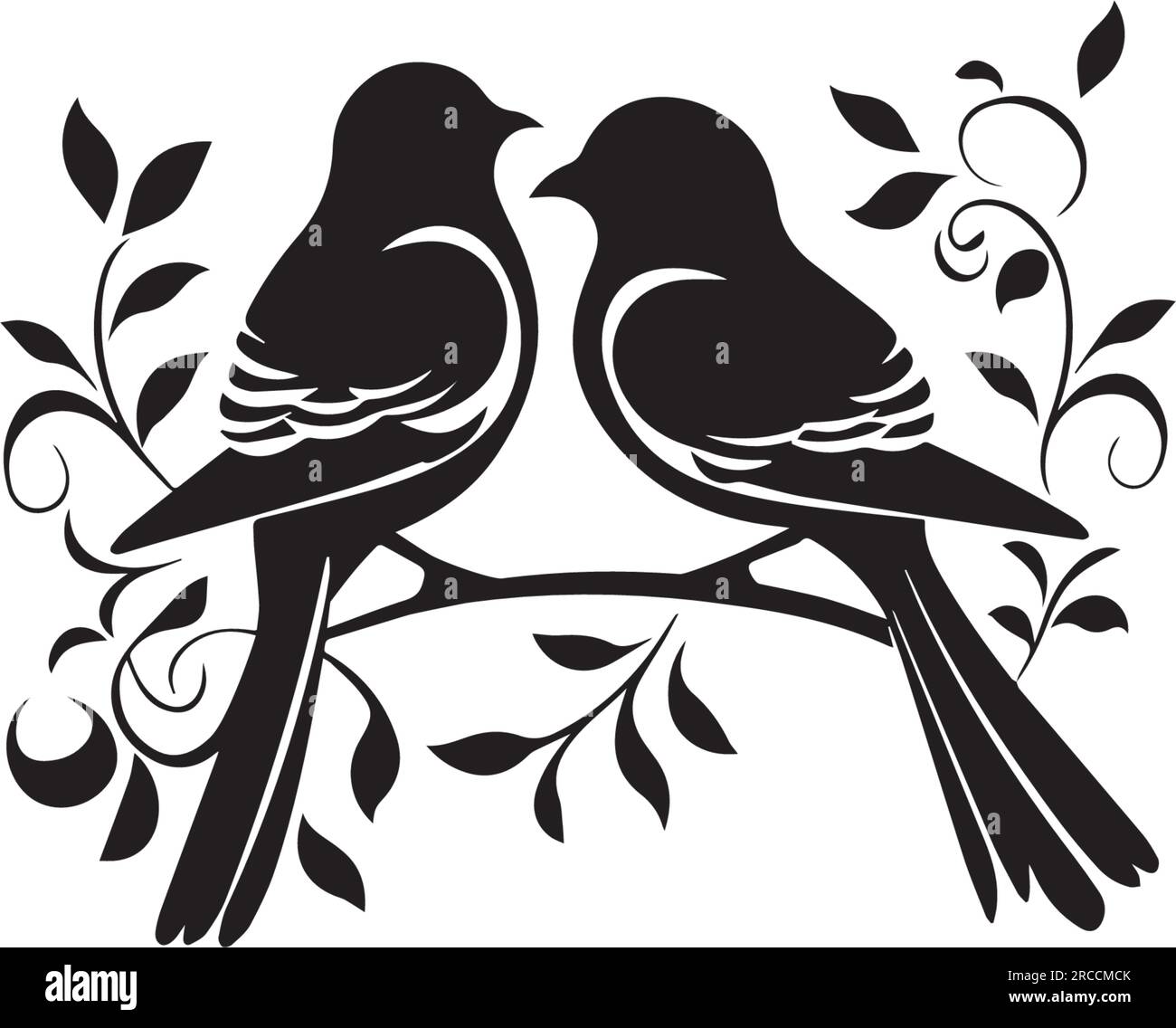 Love Bird Clipart Black And White 97,206 Love Birds Black White