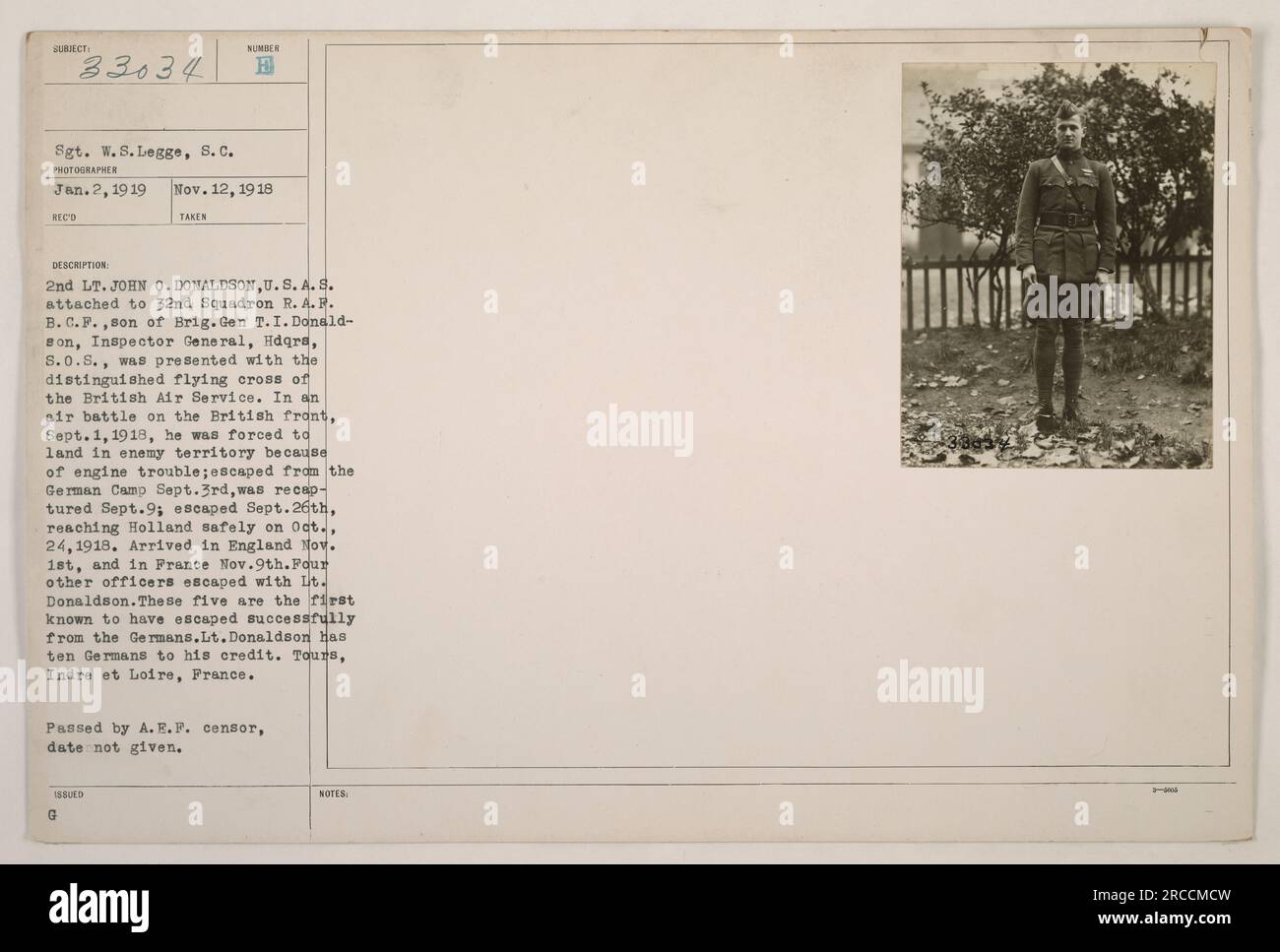 Lieutenant john o donaldson hi-res stock photography and images - Alamy