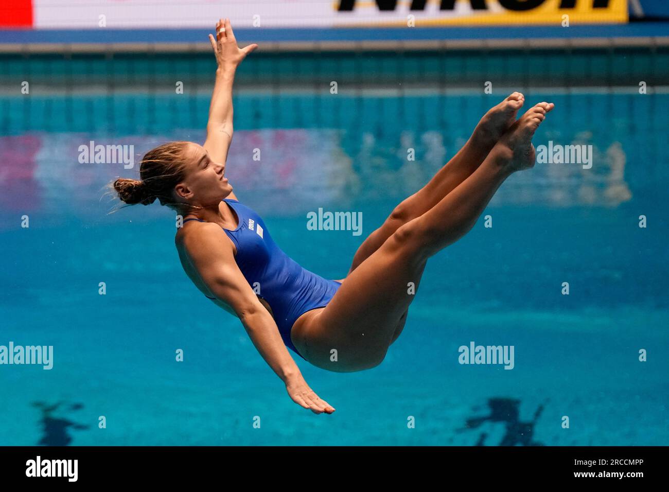 Helle Tuxen of Norway competes in the 1m Springboard Women at the World ...