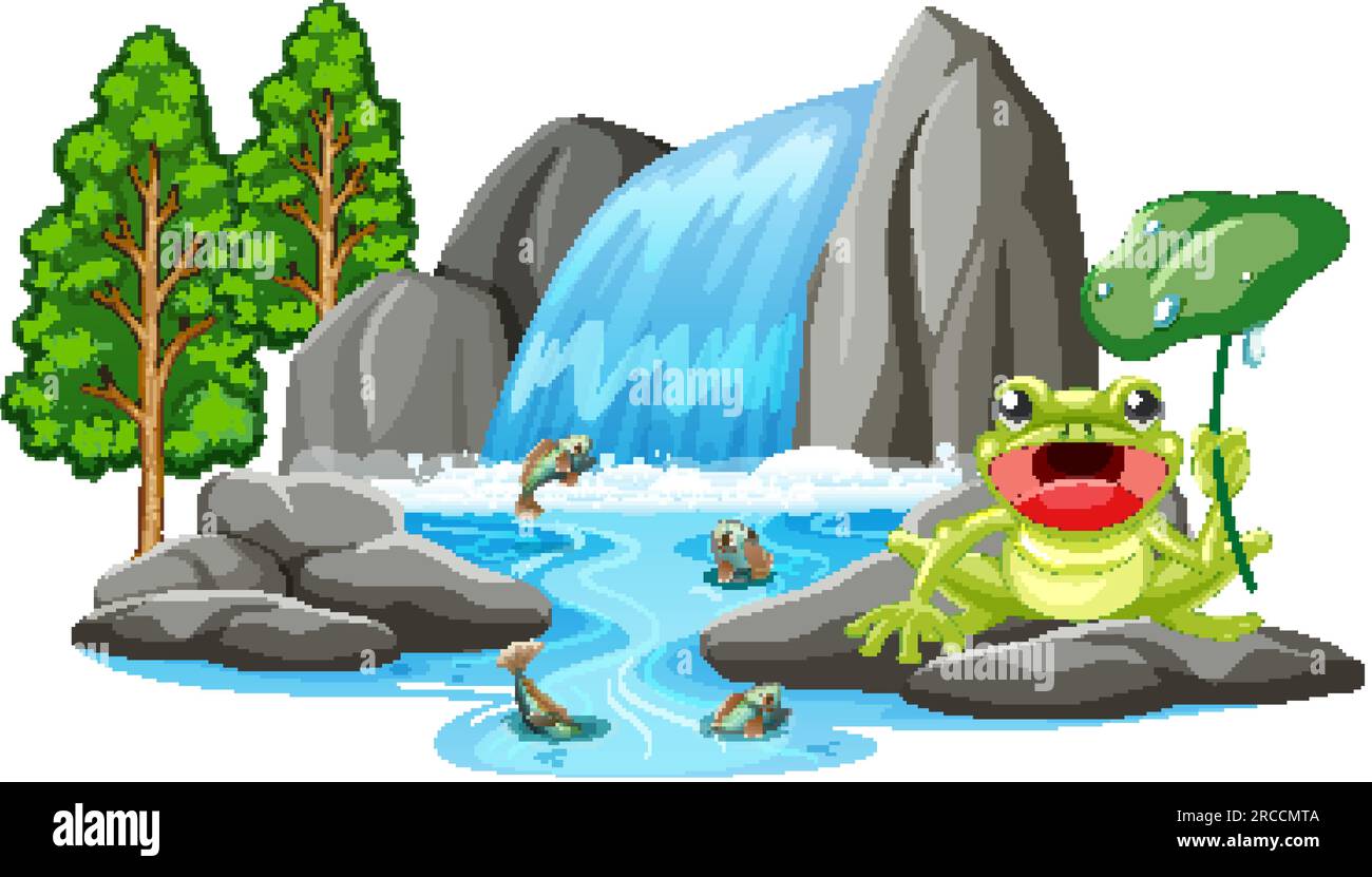 Tranquil peaceful water flow Cut Out Stock Images & Pictures - Alamy