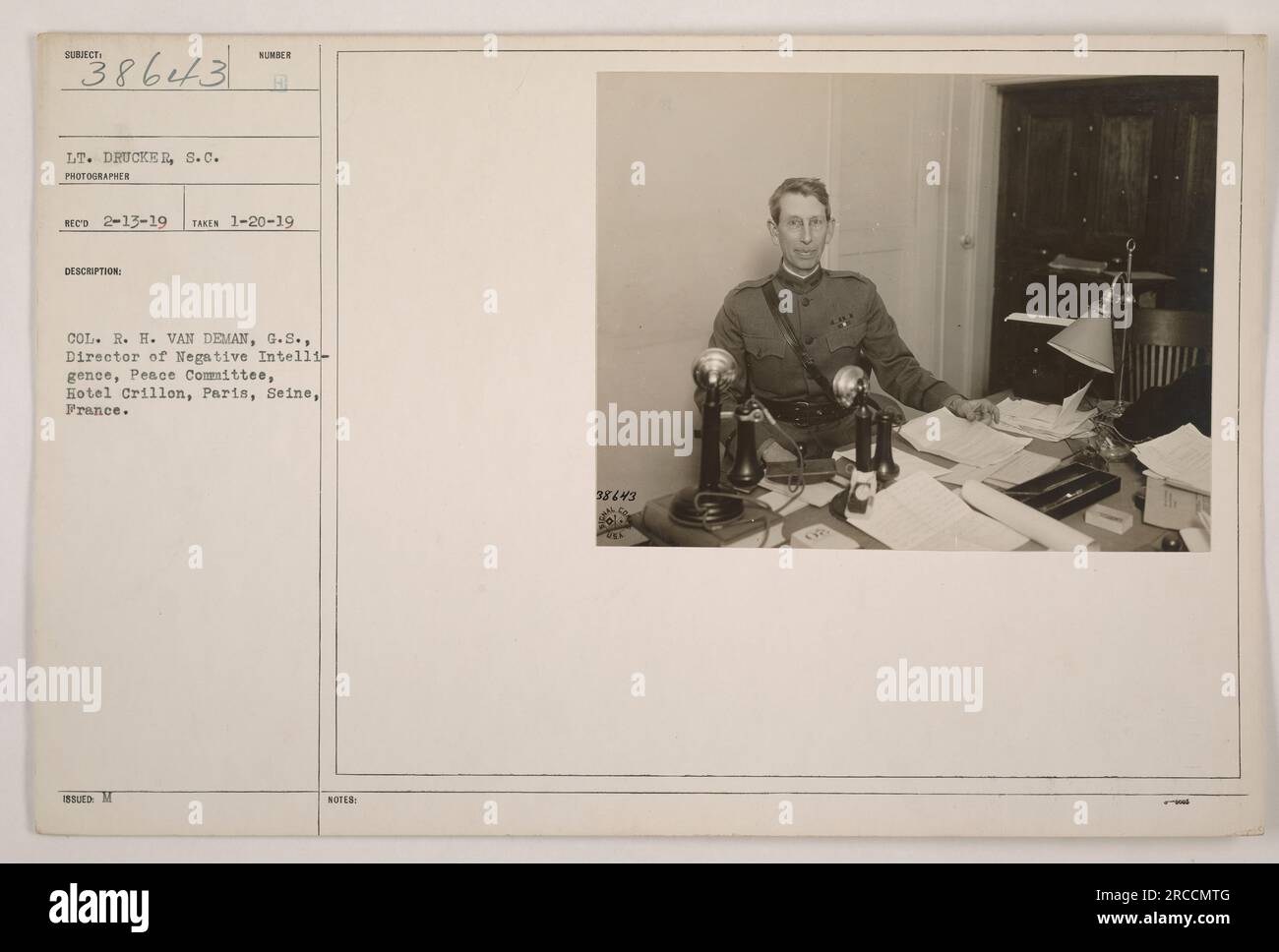 Colonel r h van deman hi-res stock photography and images - Alamy