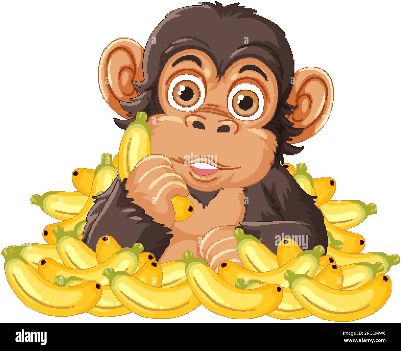 Banana Monkey Clip Art Cartoon Monkey Cartoon Monkey With Banana