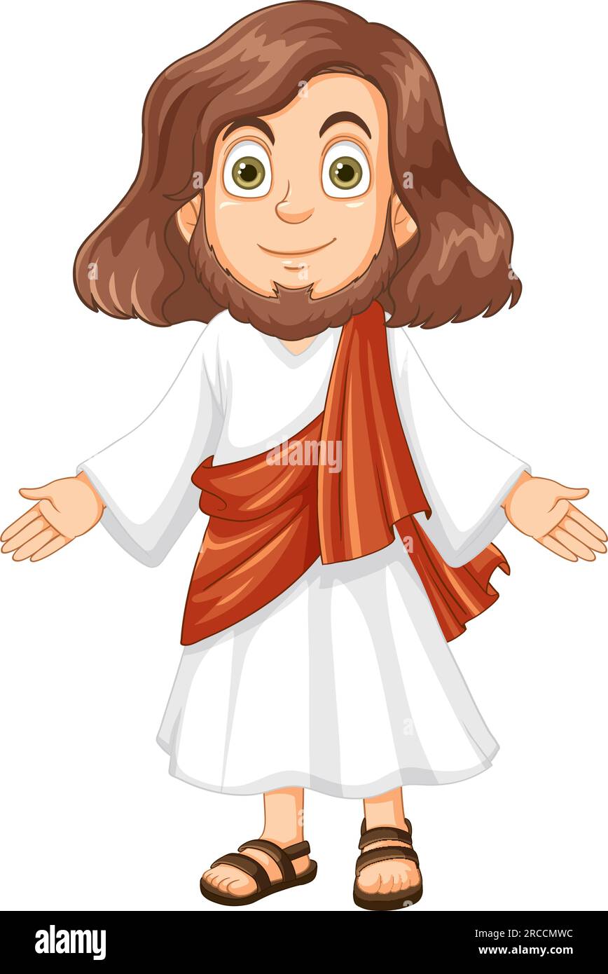 Jesus Christ Cartoon Character illustration Stock Vector Image & Art ...