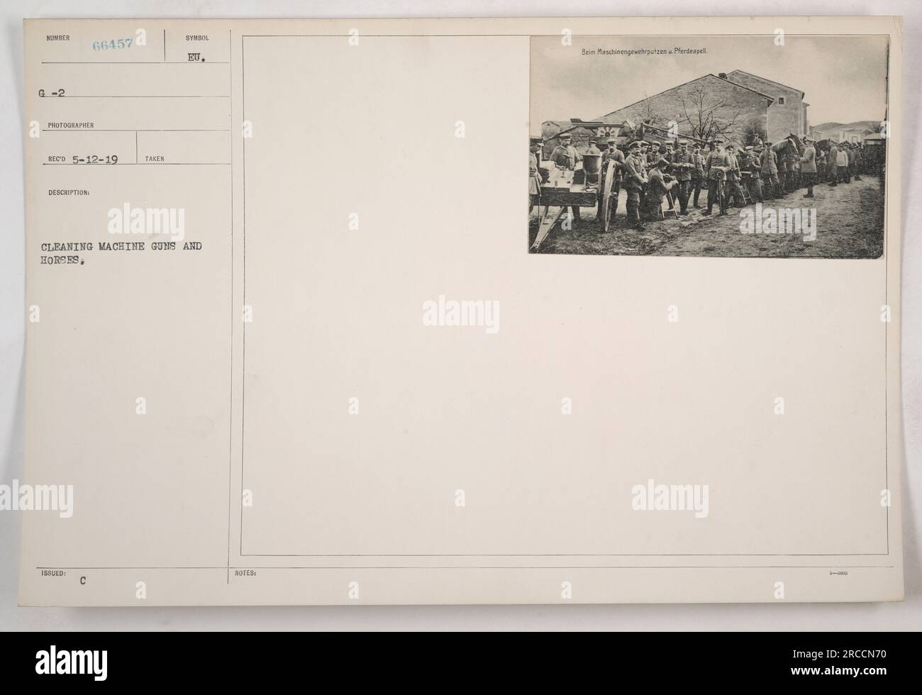 Cleaning machine guns and horses hi-res stock photography and images ...