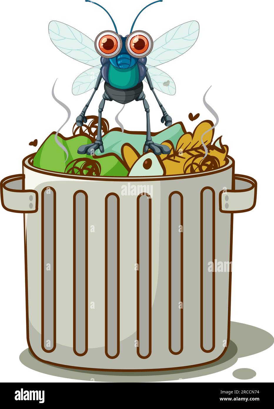 Trash Can With Flies at Teresa Burks blog