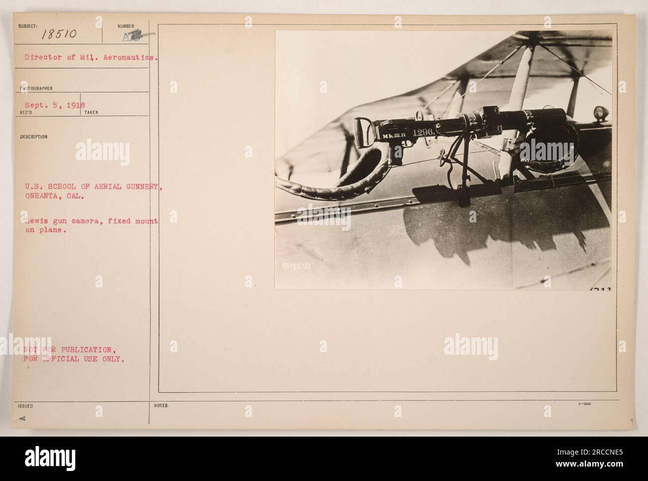 Lewis machine gun camera hi-res stock photography and images - Alamy
