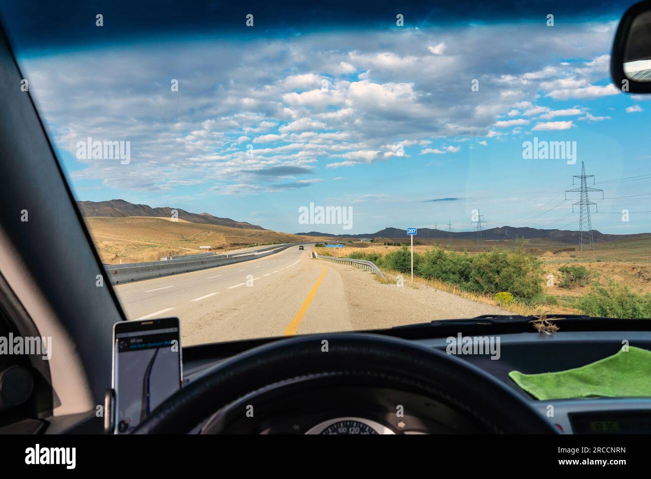 View through front windshield hi-res stock photography and images - Alamy