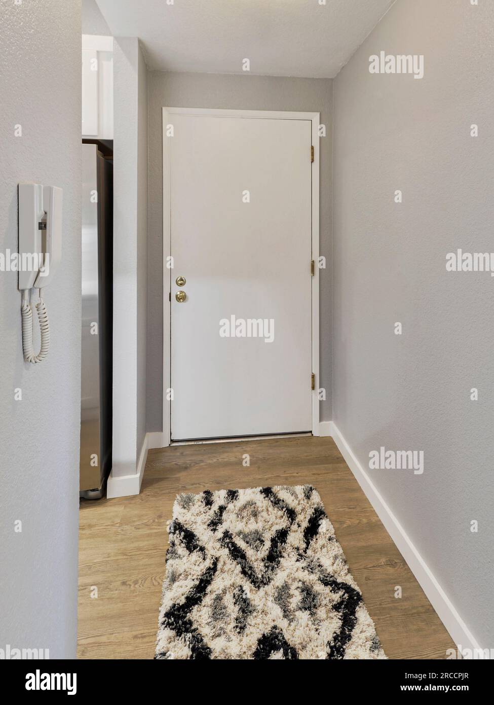 Modern residential front entrance interior Stock Photo - Alamy