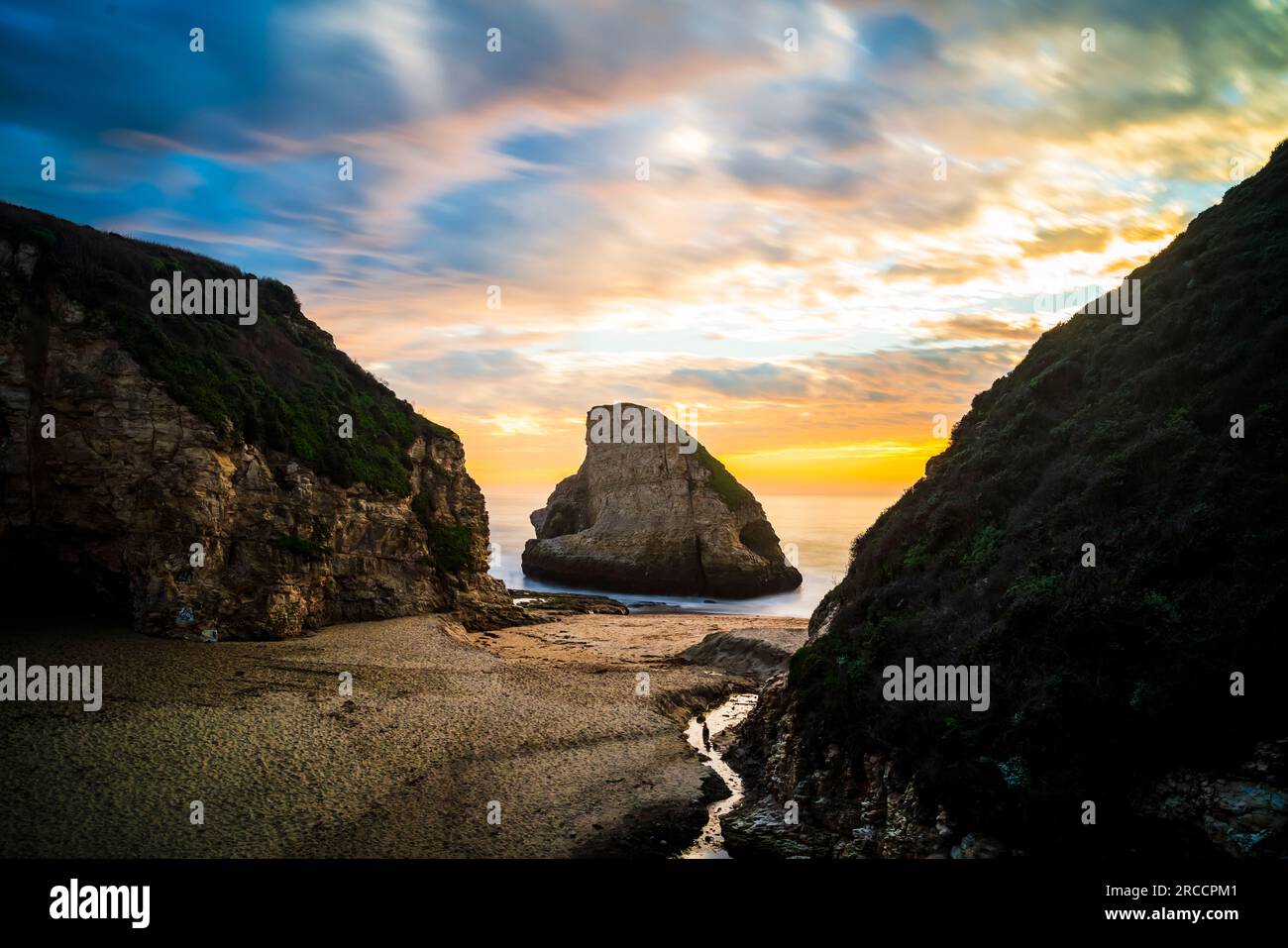 Shark Fin Cove, California Stock Photo - Alamy