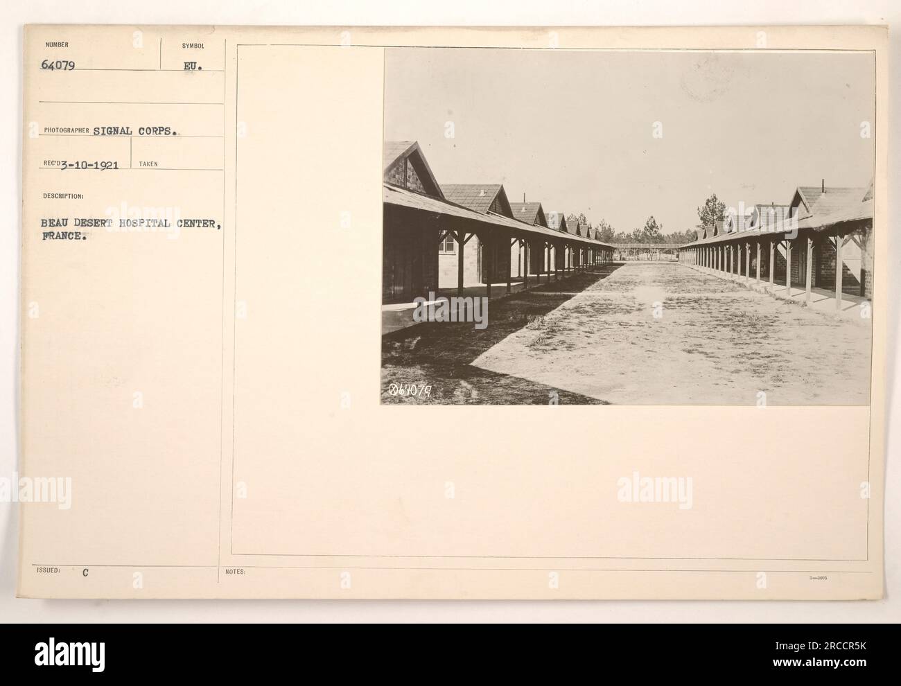 Image of the Beau Desert Hospital Center in France during World War I ...