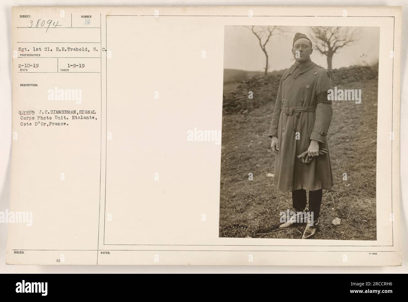 Sgt. 1st Cl. E.R. Trebold, a Signal Corps photographer, captured this ...