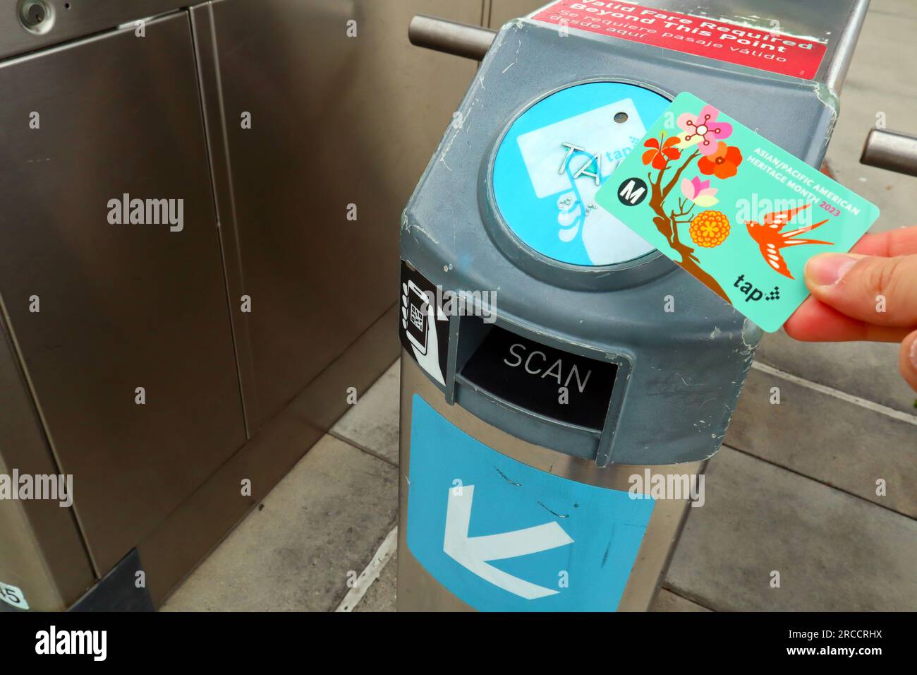 Los Angeles, California: Los Angeles Metro Rail Turnstiles with TAP ...