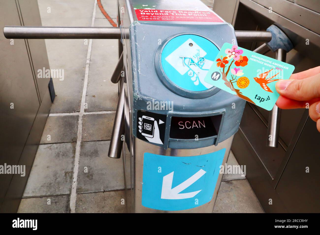 Los Angeles, California: Los Angeles Metro Rail Turnstiles with TAP ...