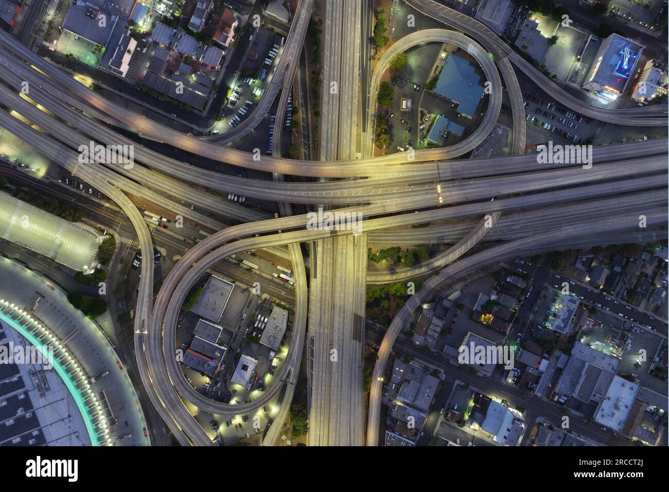 Four level freeway interchange hi-res stock photography and images - Alamy