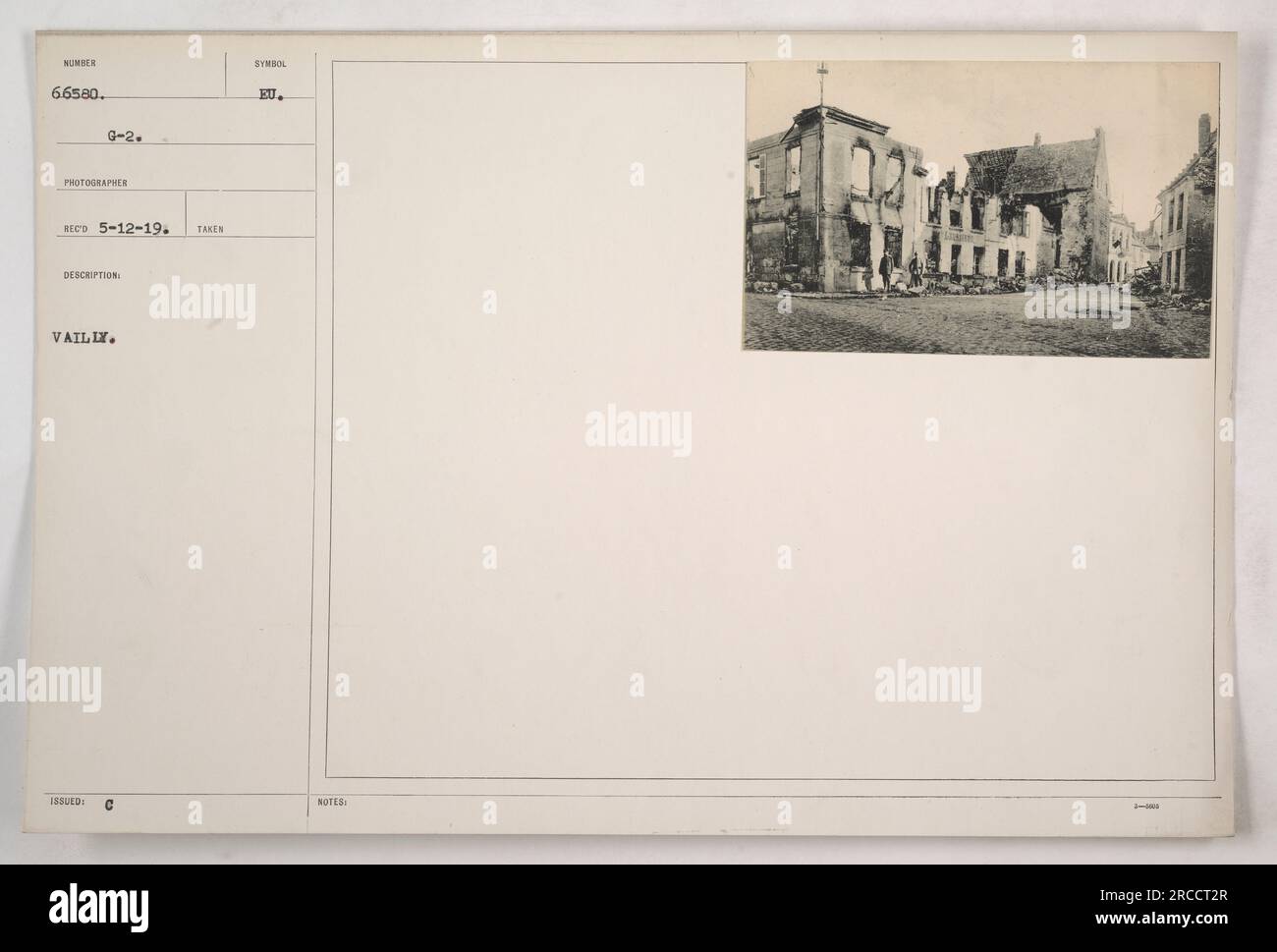 Soldiers entrenched in Vailly during World War One, as captured in ...