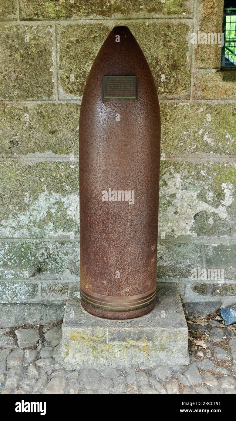 First World War Naval Shell commemorating the efforts of Widecombe ...