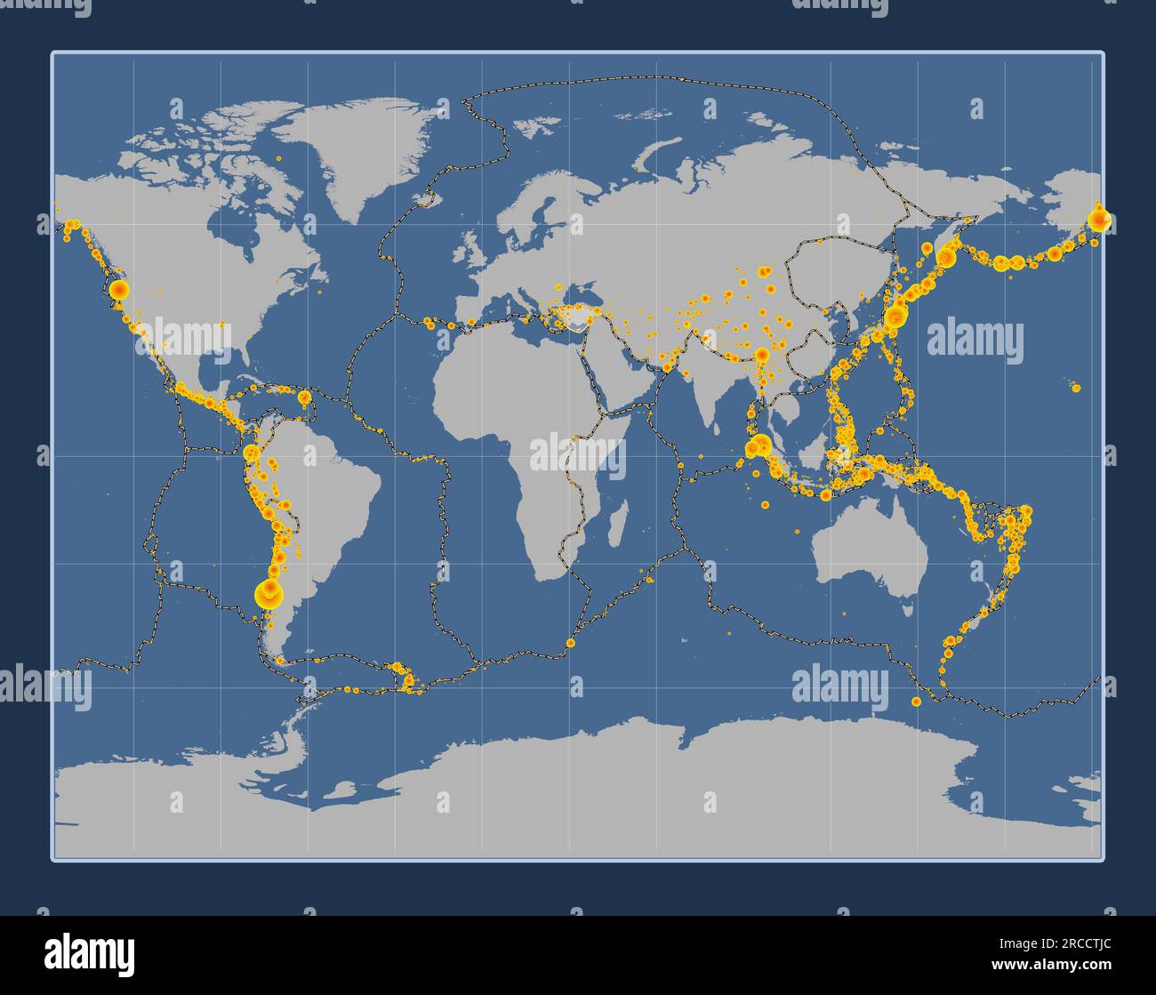 Shape Of The Anatolian Tectonic Plate On The Solid Contour Map In The Gall Stereographic