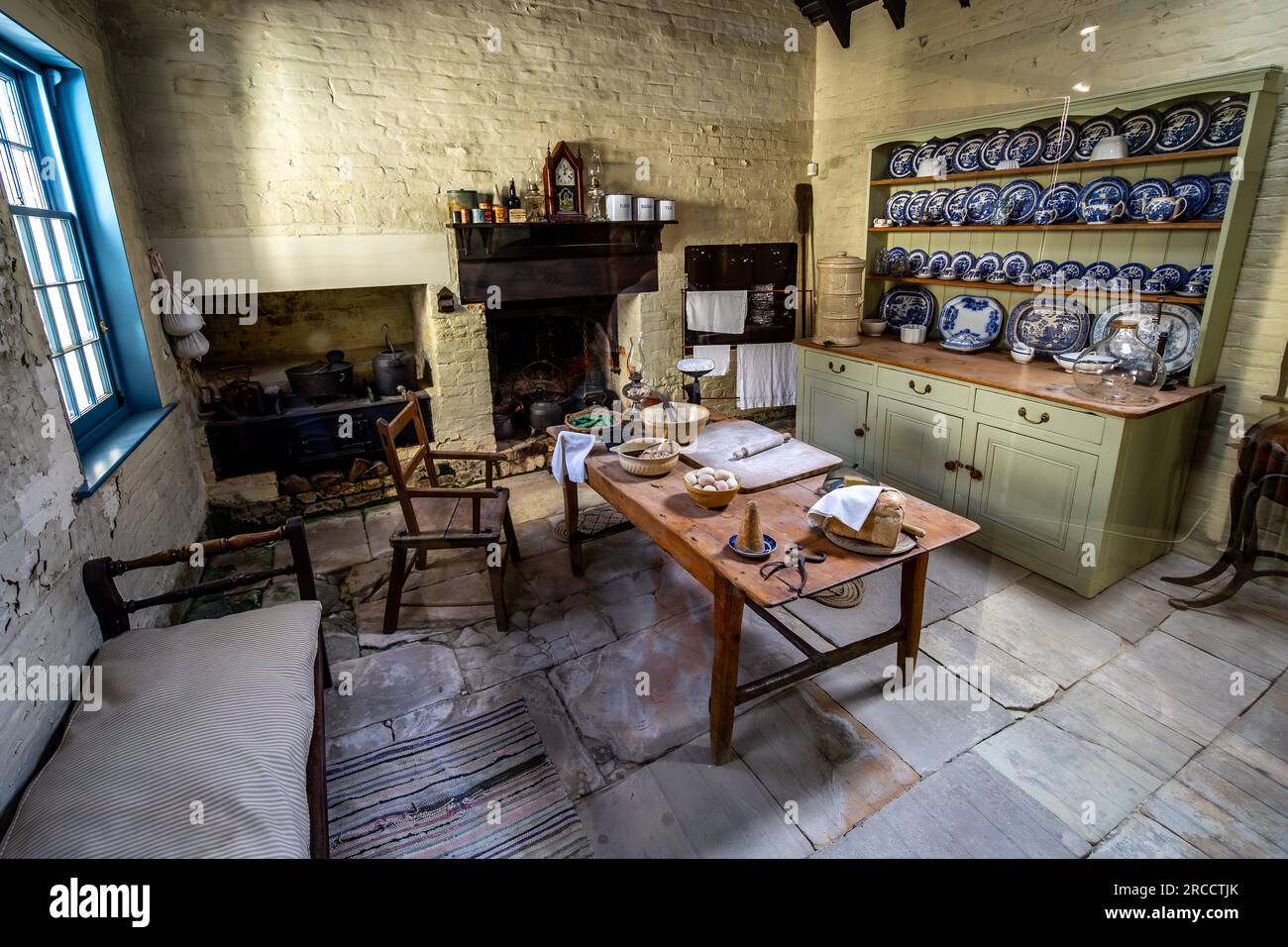 Port Arthur, Tasmania, Australia - Old kitchen room in a historic house ...