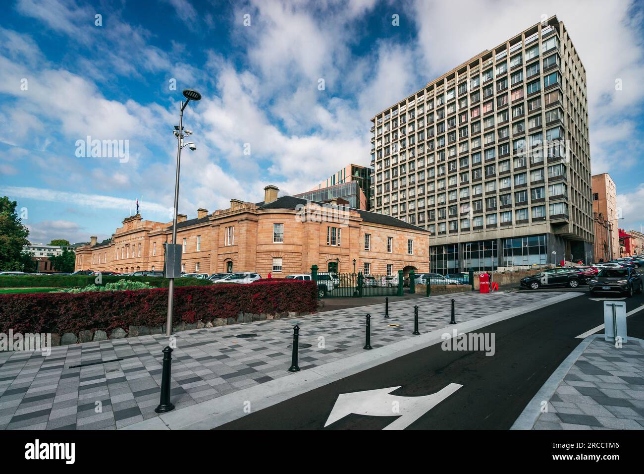 Hobart, Tasmania, Australia - Historical buildings in town Stock Photo ...