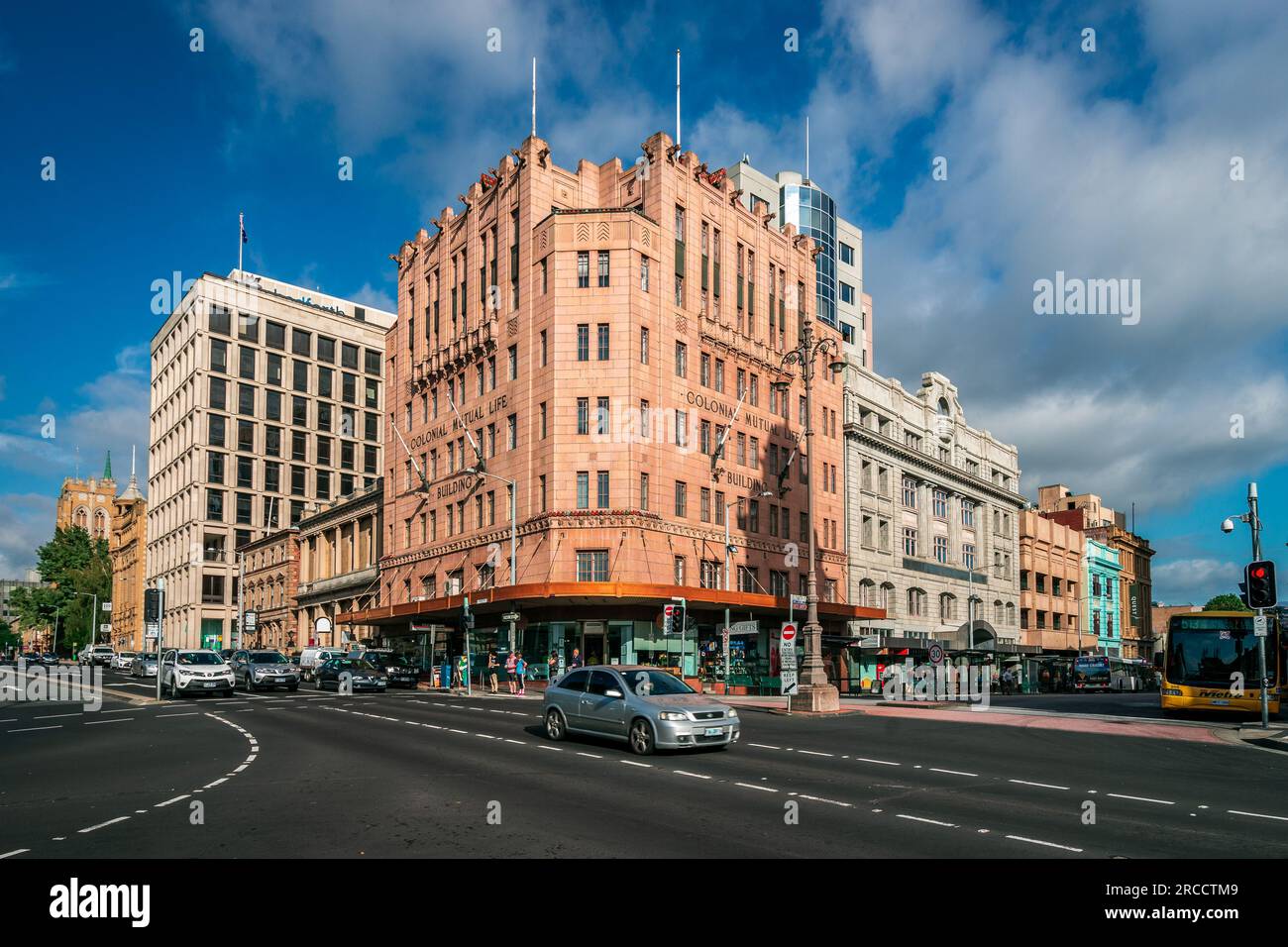 Hobart, Tasmania, Australia - Historical buildings in town Stock Photo ...