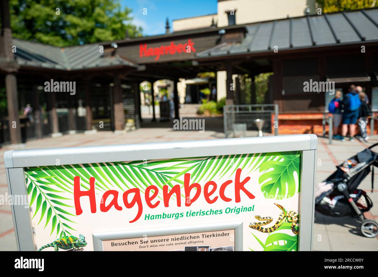 Hamburg, Germany. 13th July, 2023. A sign at the main entrance to ...
