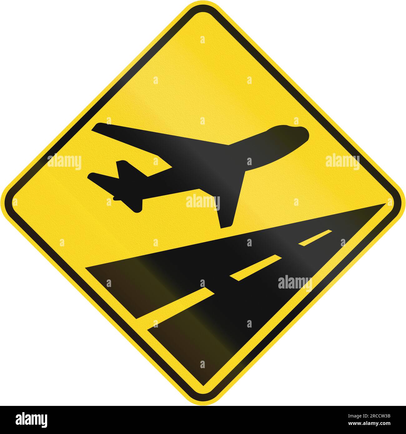 Warning road sign in Quebec, Canada - Low flying jets Stock Photo - Alamy