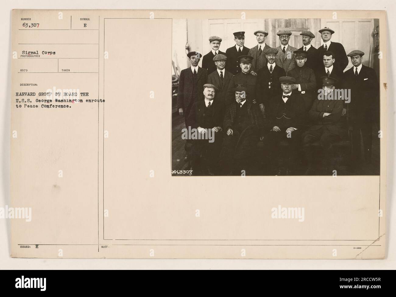 Members of the Harvard group on board the USS George Washington during ...