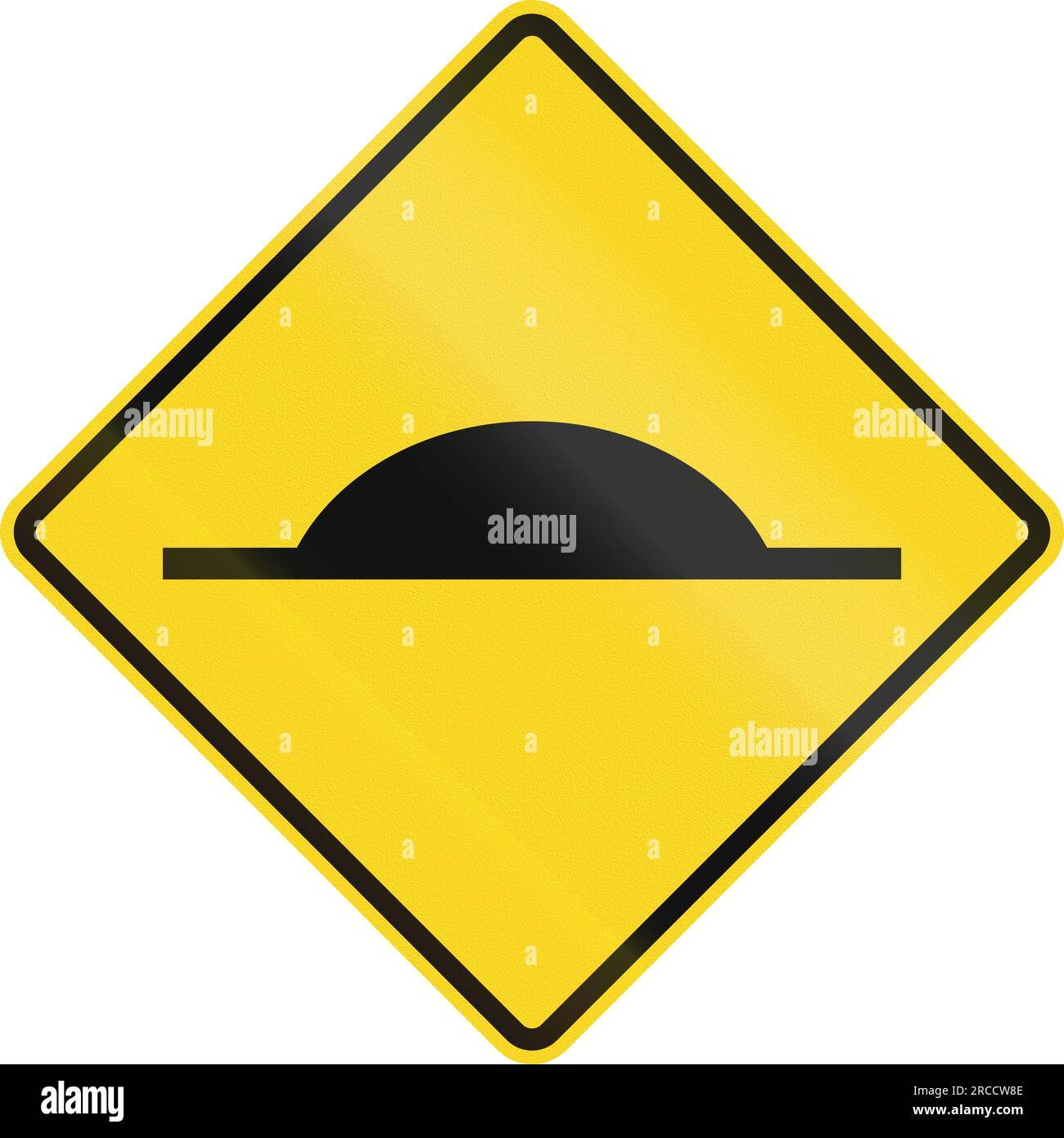 Warning road sign in Canada - Road bump. This sign is used in Ontario ...