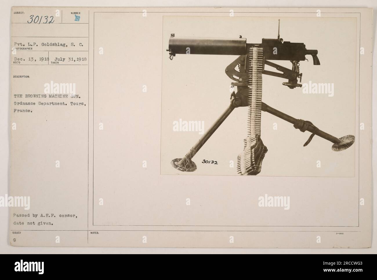 Private L.P. Goldshlag from the Signal Corps is pictured holding a ...