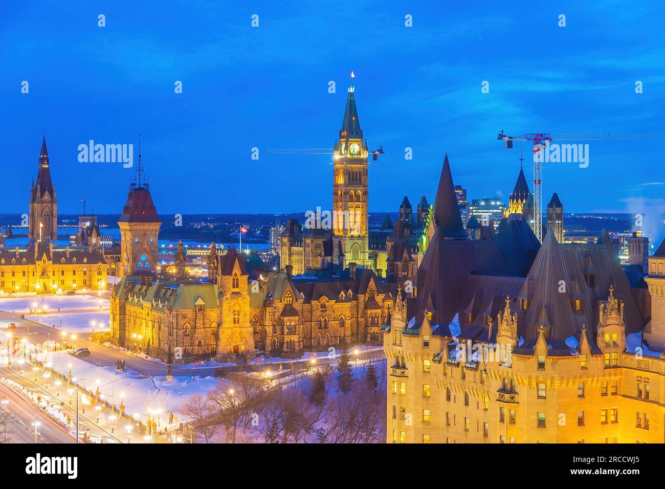 Downtown Ottawa city skyline, cityscape of Ontario Canada at sunset ...