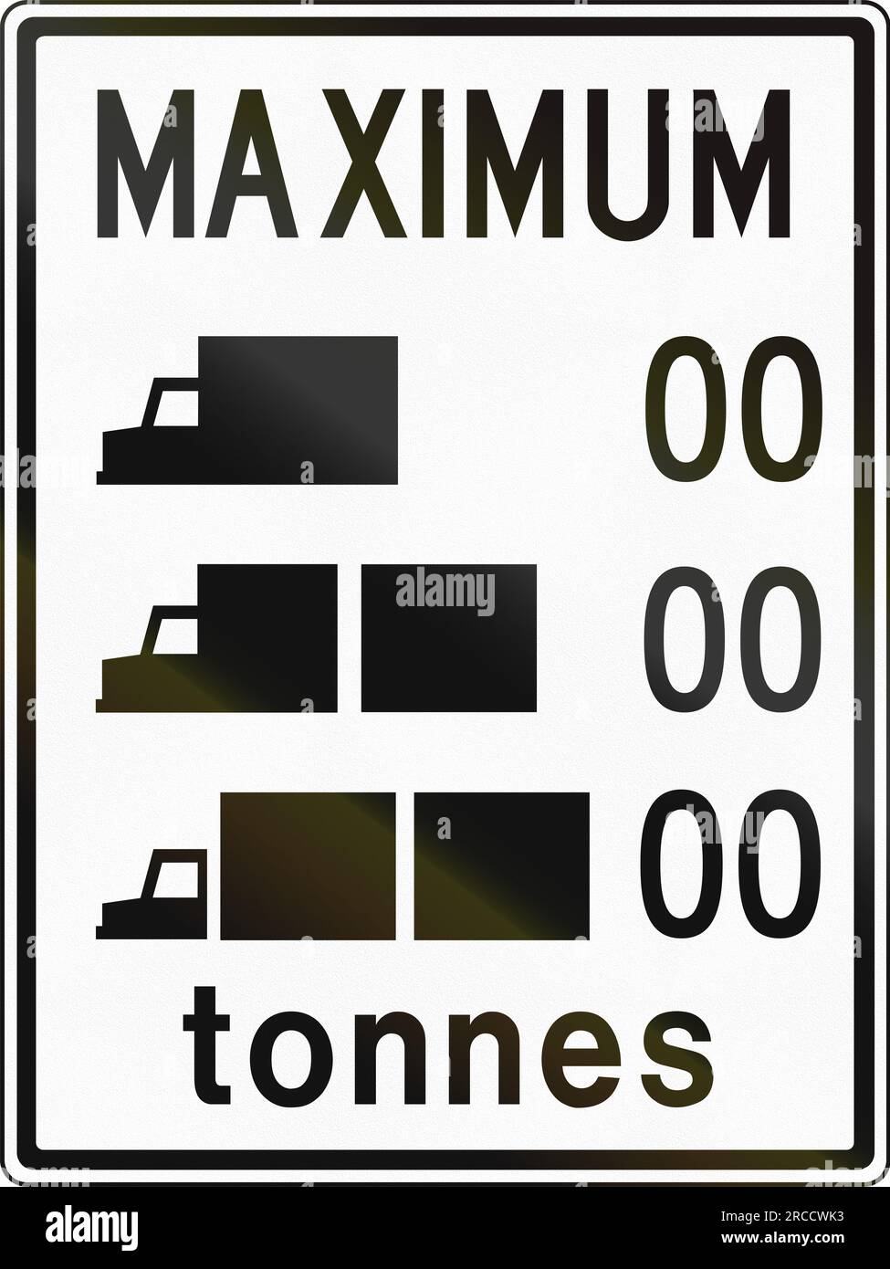 Weight restrictions for lorries in Canada - zeros to be replaced by ...