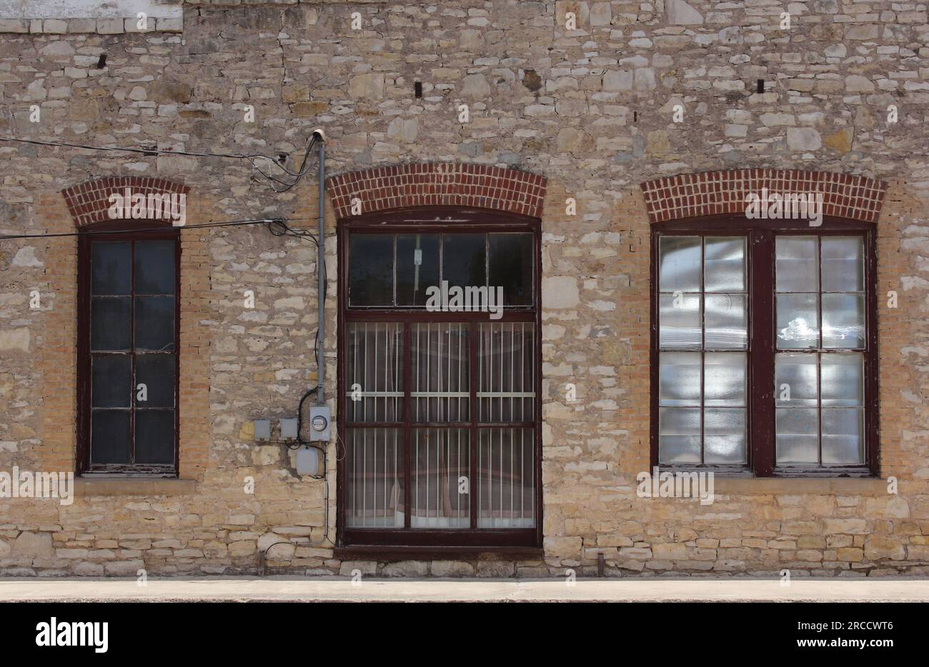 Historic Building Detail in Downtown Bertram TX Stock Photo - Alamy