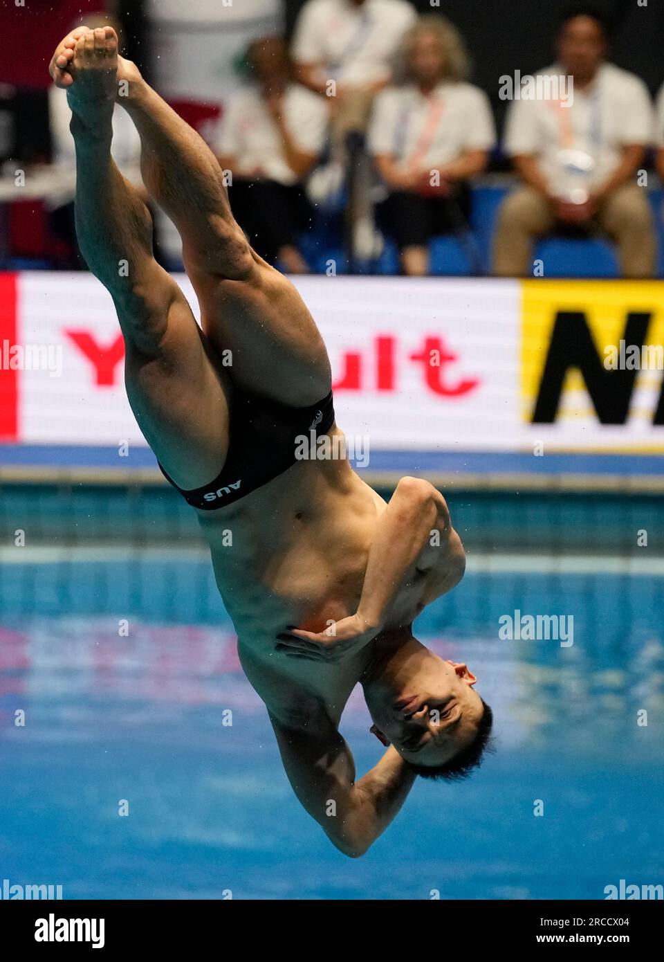 Shixin Li of Australia competes in the 1m Springboard Men at the World ...