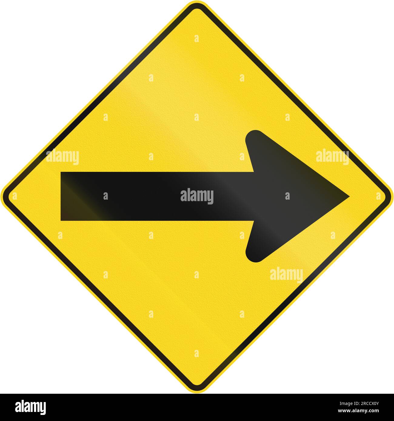 Warning road sign in Quebec, Canada - To the right Stock Photo - Alamy