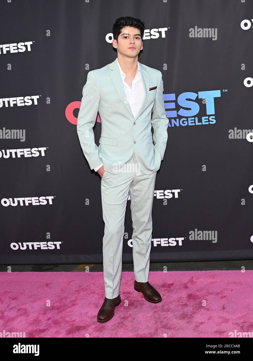 July 13, 2023, Los Angeles, California, USA: Max Pelayo attends Outfest ...