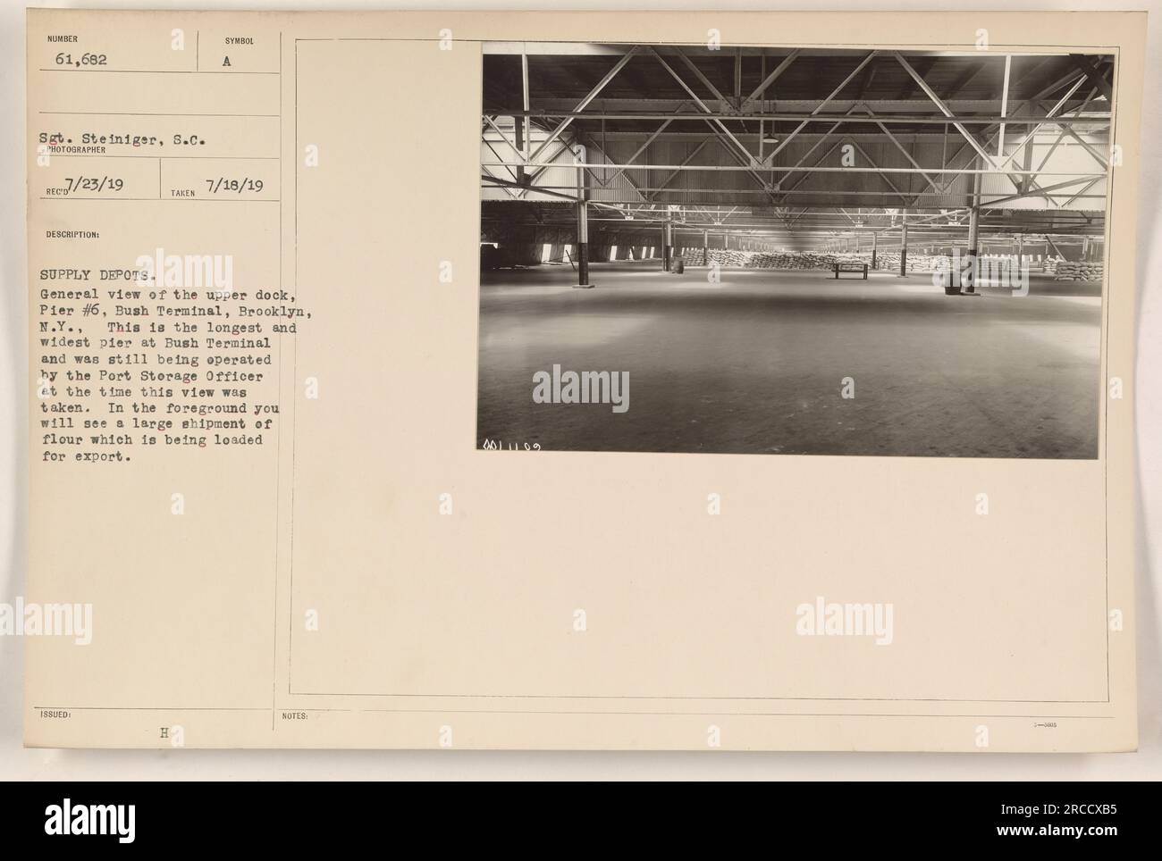 A view of the upper dock at Pier #6 of Bush Terminal in Brooklyn, New ...