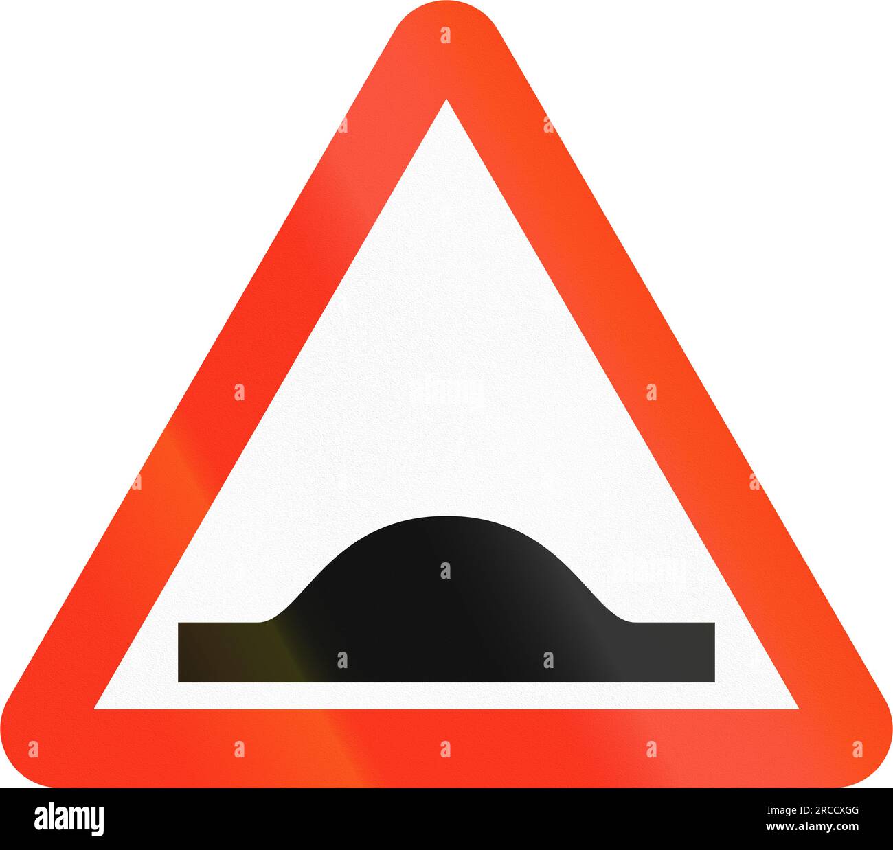 A Bangladeshi road sign indicating speed bumps Stock Photo - Alamy