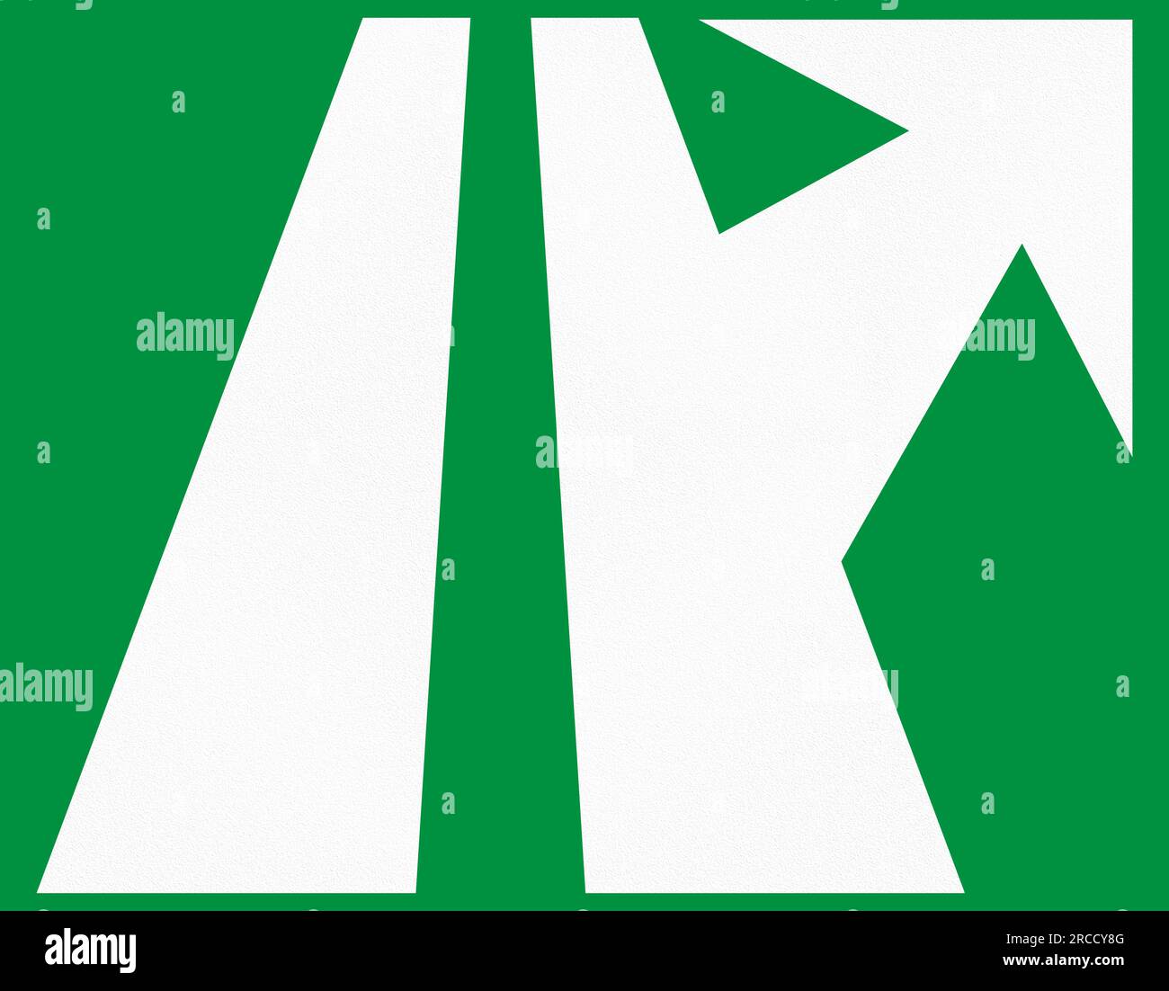 A green Highway exit sign in Colombia Stock Photo - Alamy