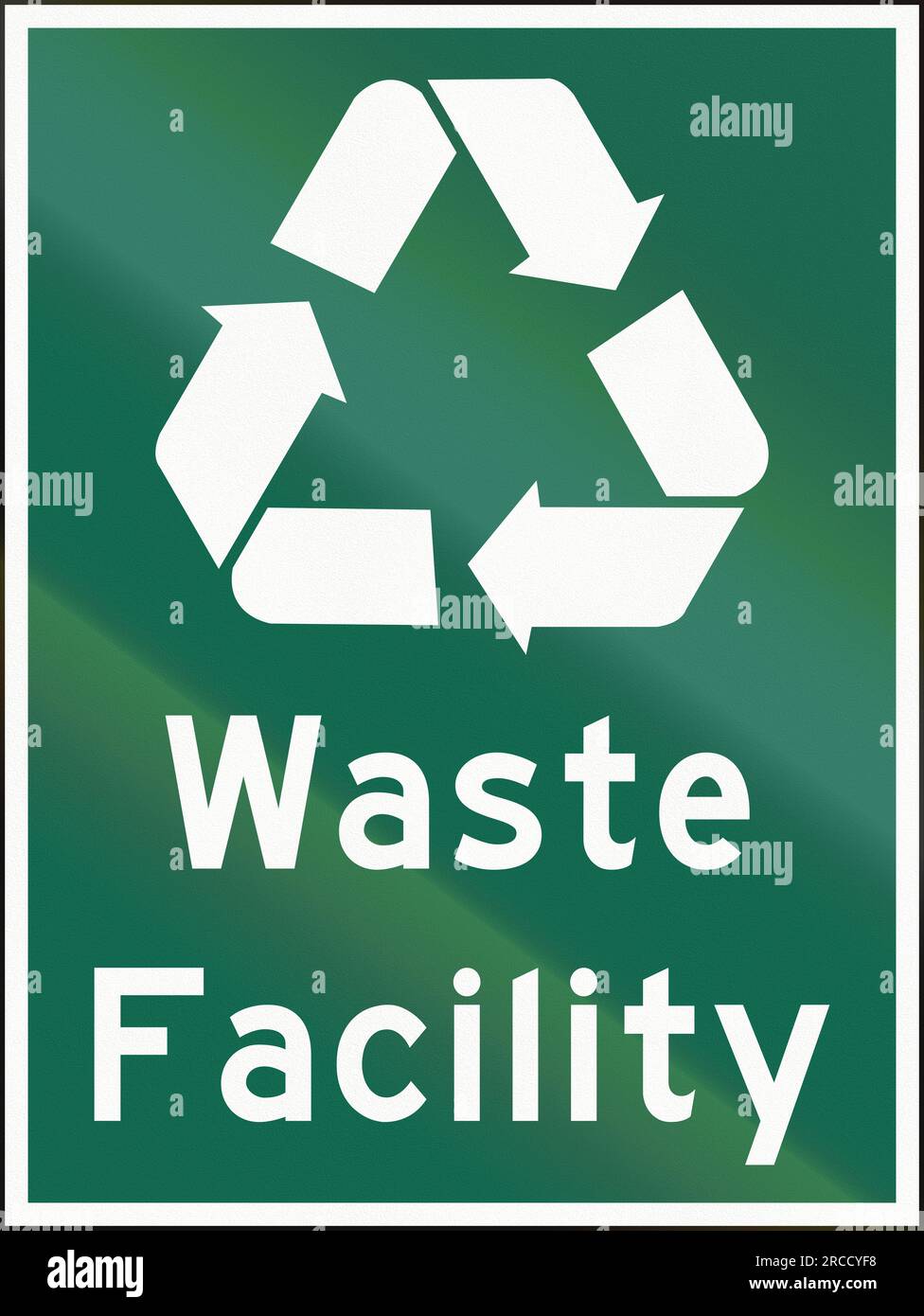 Guide road sign in Canada - Waste Facility. This sign is used in ...