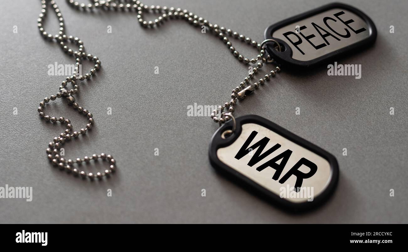 Military ID tags on dark background Stock Photo - Alamy