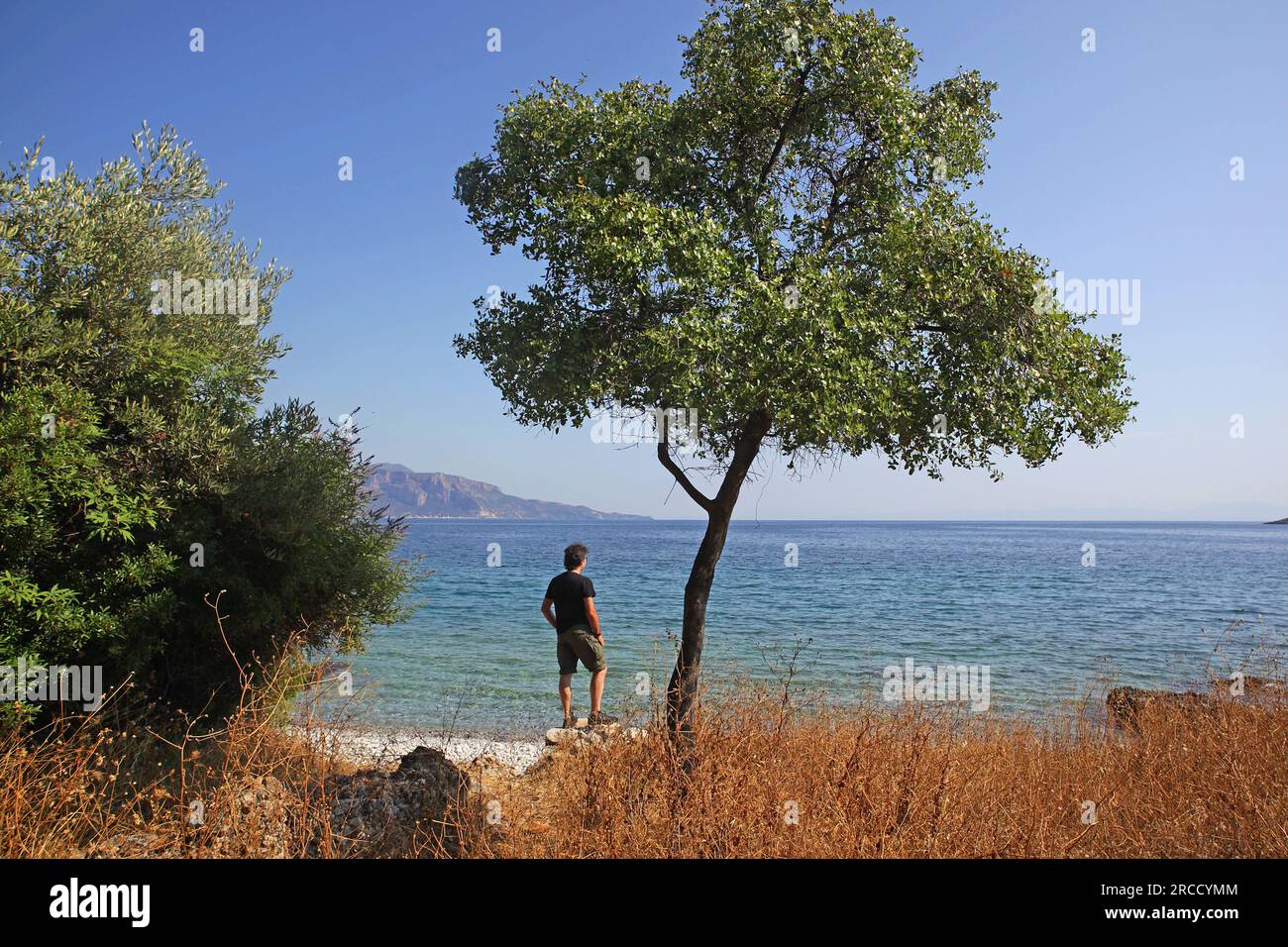 St. George beach, Arcadia , Peloponnese peninsula, Greece Stock Photo ...